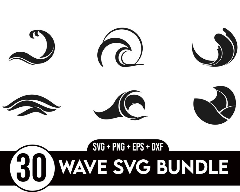 Wave Svg Bundle, Waves Svg Bundle, Waves Clipart, Svg Files for Cricut ...