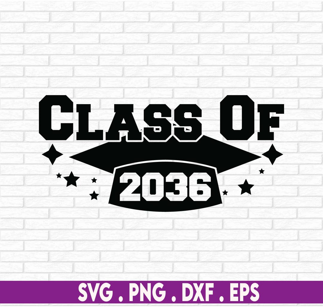 Class of 2036 Svg, Graduation 2036 Svg, Pre-k Graduate, Preschool ...