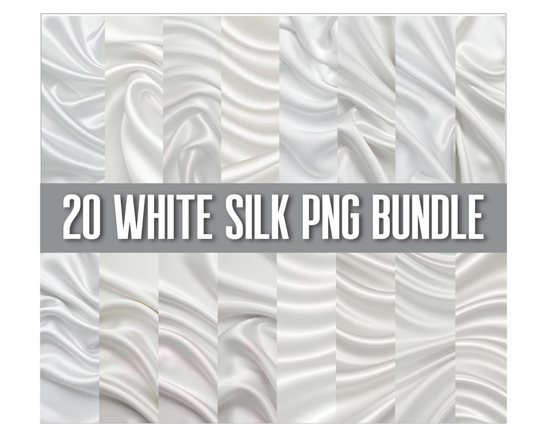 20 White Silk Backgrounds, White Silk Digital Paper, Silk Texture ...