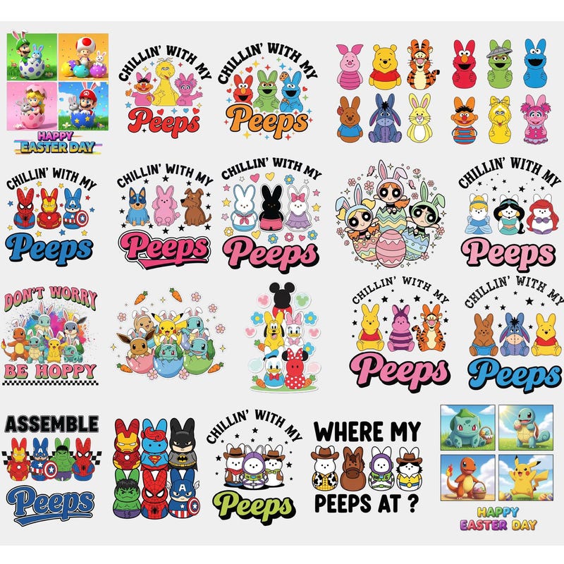 Peeps Bunny Box Template - Etsy