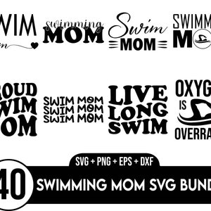 Swimming Mom SVG Bundle, Swimming Svg, Swim Mom Shirt Svg Png Dxf ...