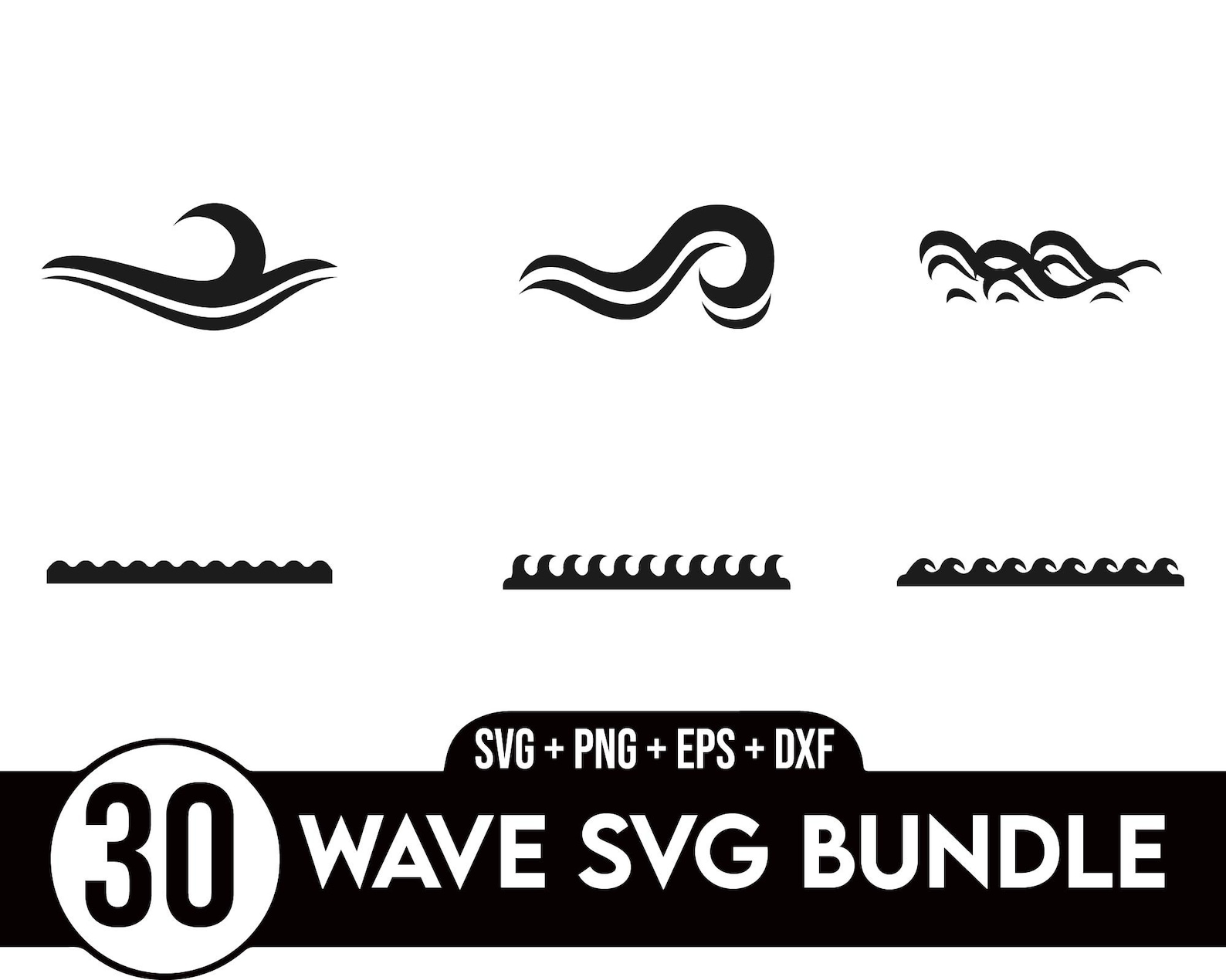 Wave Svg Bundle, Waves Svg Bundle, Waves Clipart, Svg Files for Cricut ...