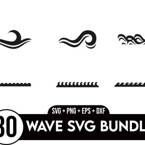 Wave Svg Bundle, Waves Svg Bundle, Waves Clipart, Svg Files for Cricut ...