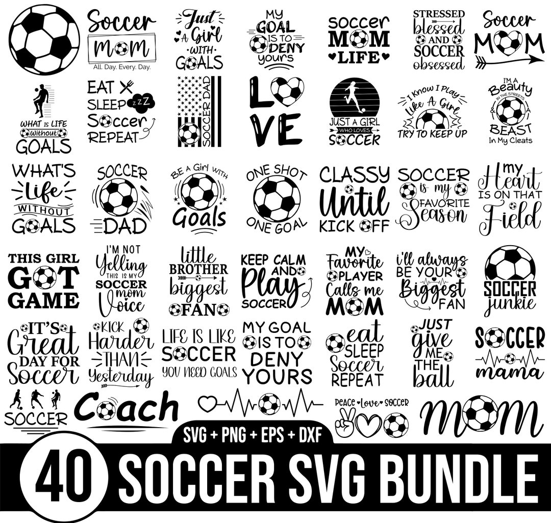 Soccer Svg Bundle, Soccer Mom Svg, Soccer Shirt Svg, Soccer Mom Life ...