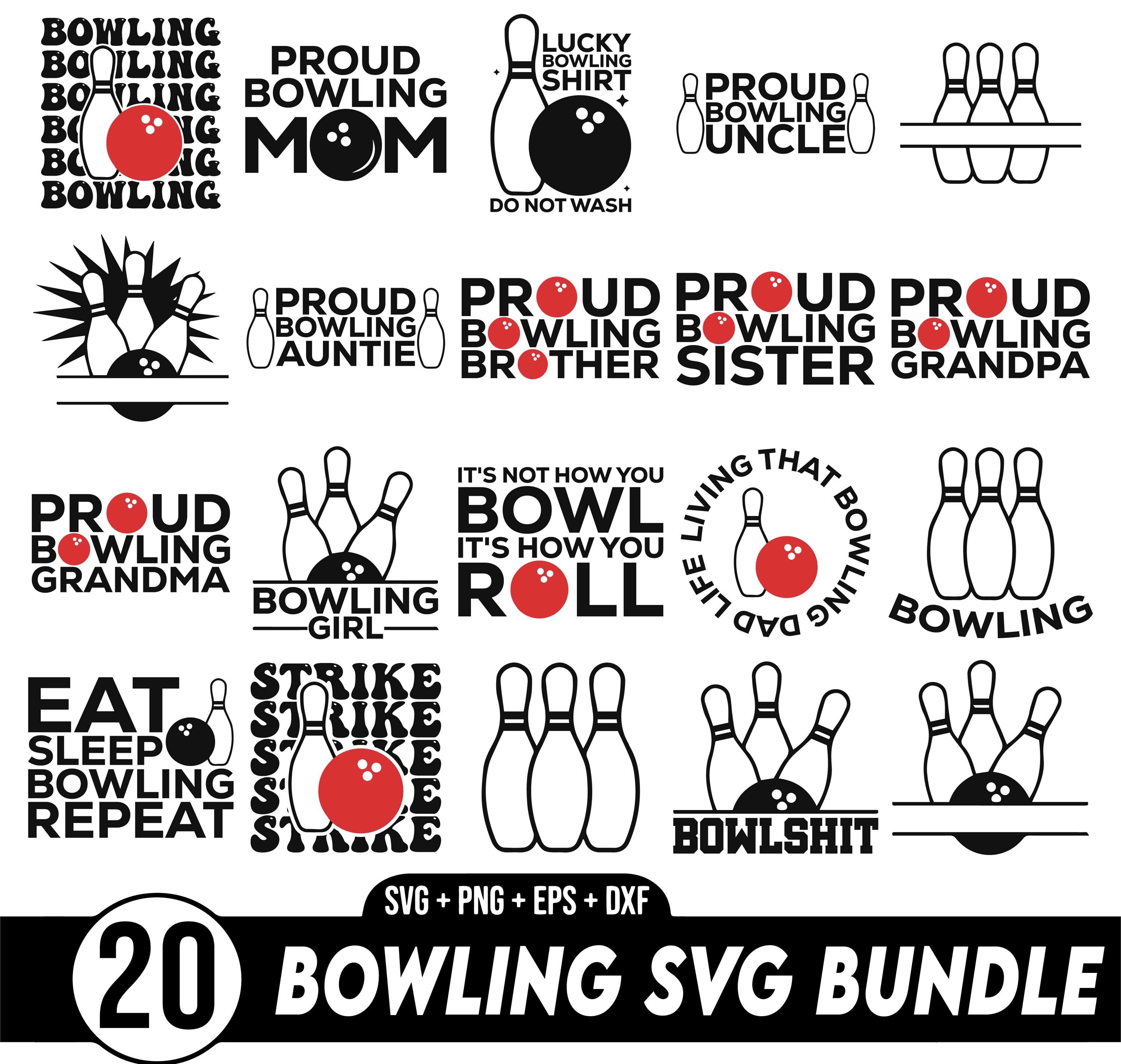 Bowling SVG Bundle, Bowling Ball Svg, Bowler Svg, Bowling Quotes Svg ...