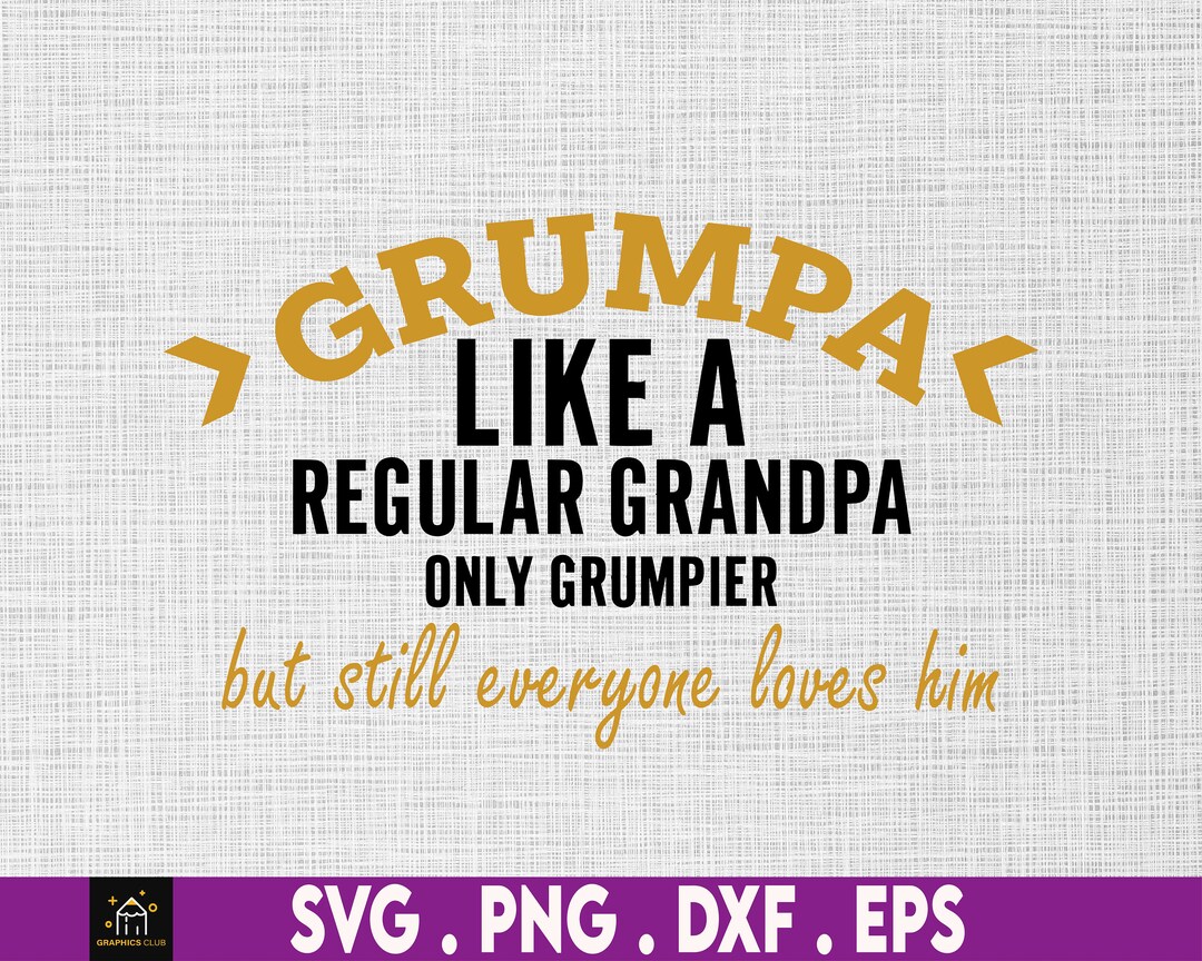 Husband Grumpa Protector Hero Svg, Grandfather Png for Father's Day ...
