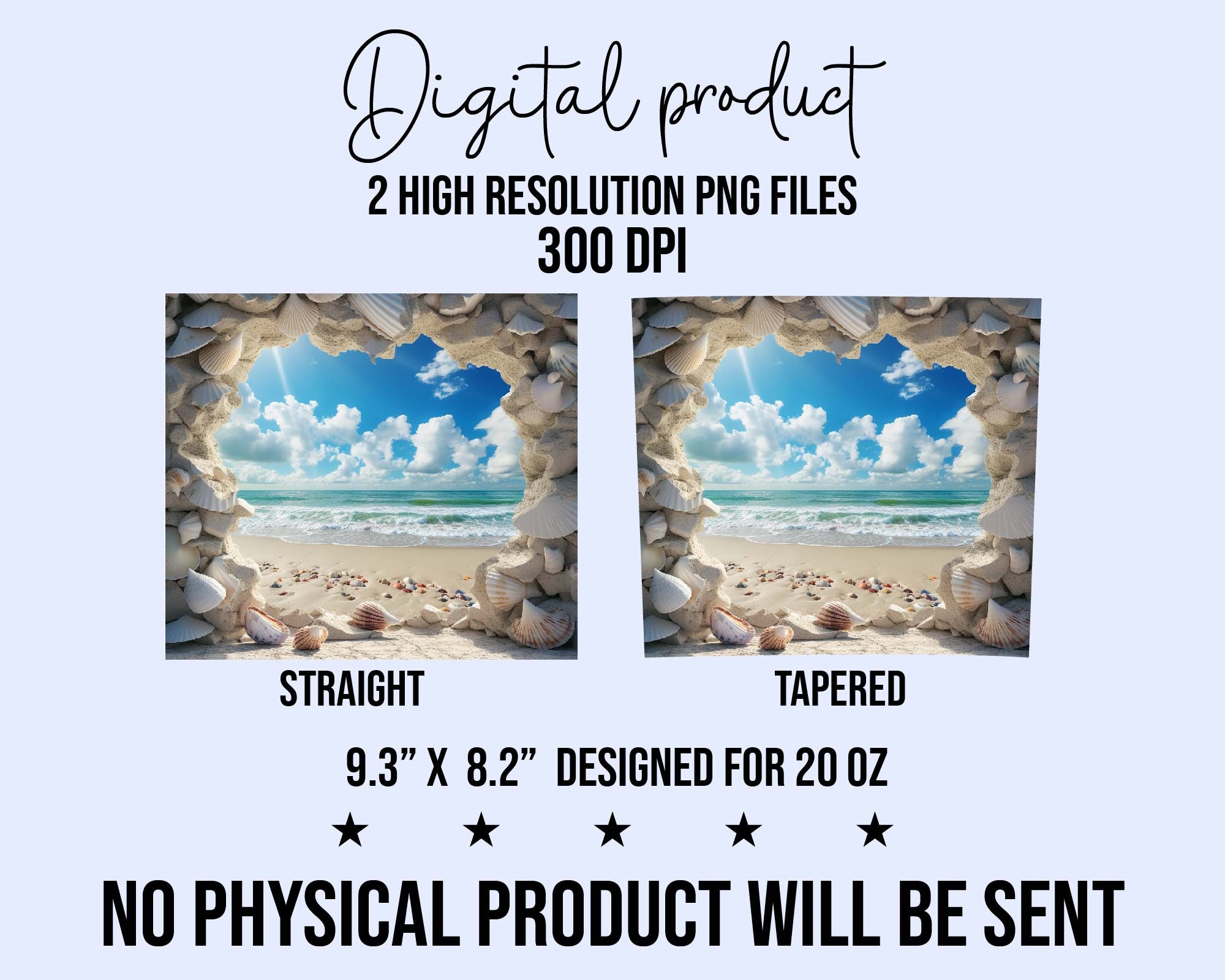 3D Cracked Wall Beach Sea Shells Tumbler 20 Oz Skinny Tumbler ...