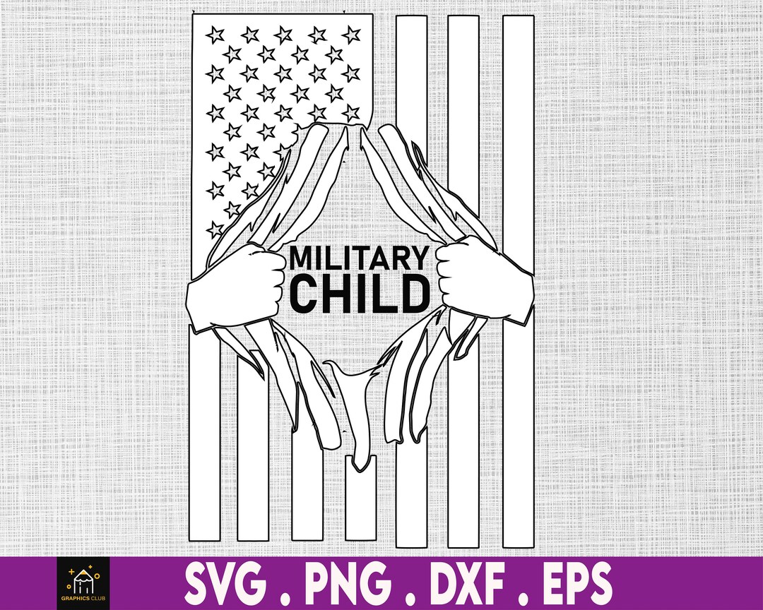 Military Child SVG Proud Military Child SVG Month of the Military Child ...