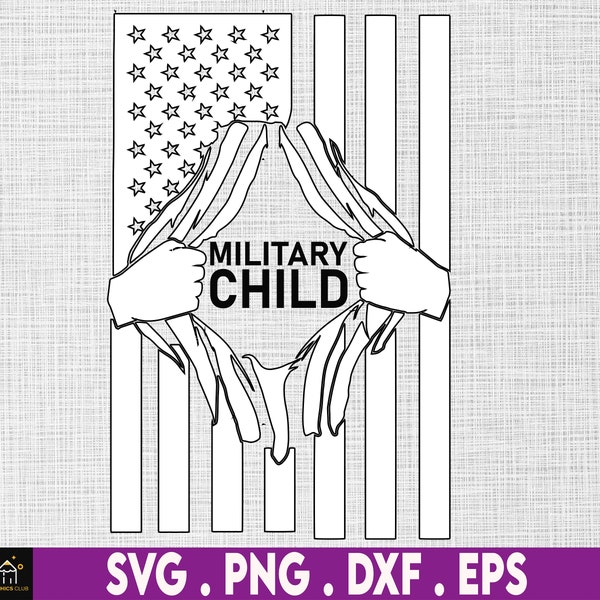 Proud Military Child Svg - Etsy