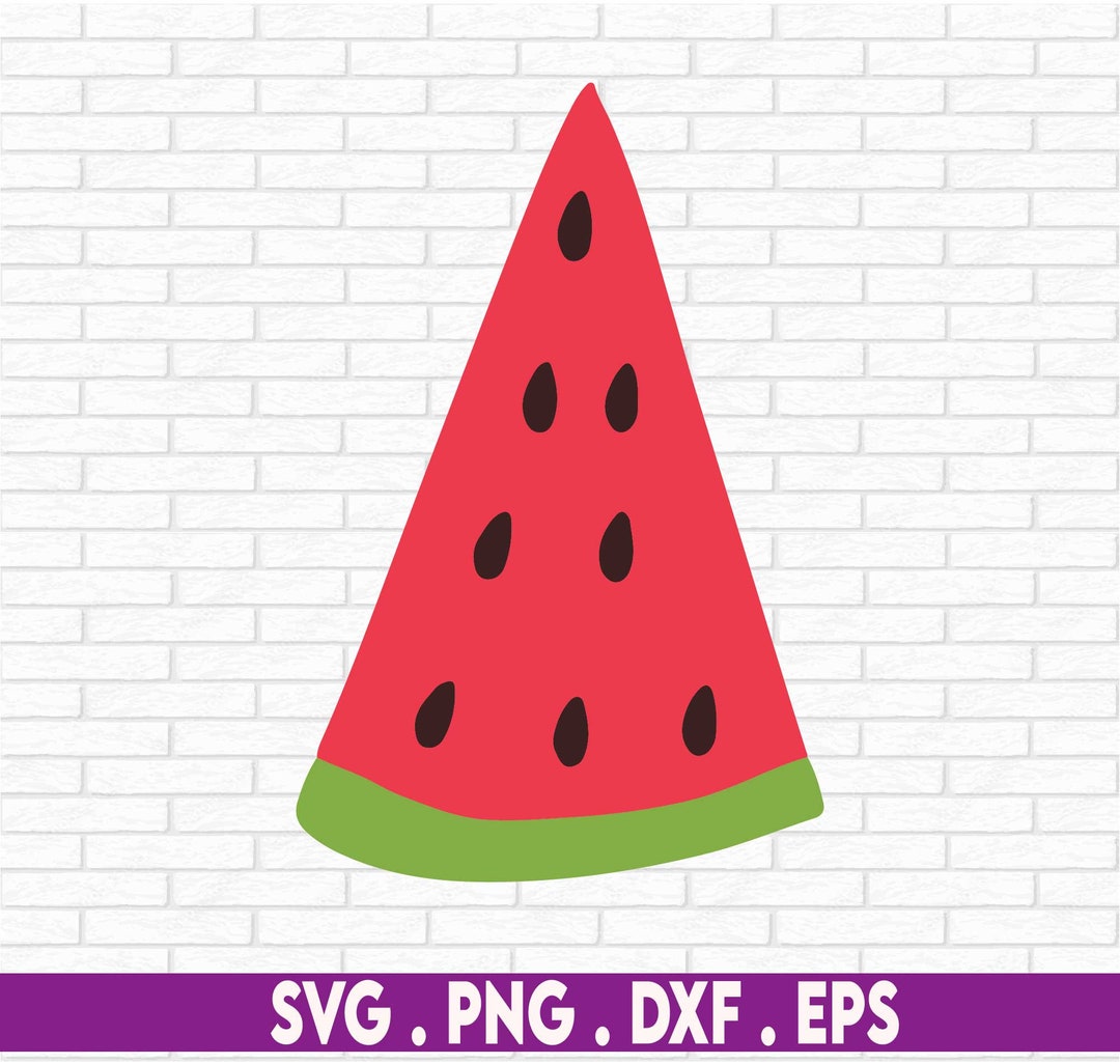 Watermelon SVG Watermelon Slice Cut File Cute Fruit Vector Bitten ...