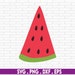 Watermelon SVG Watermelon Slice Cut File Cute Fruit Vector Bitten ...