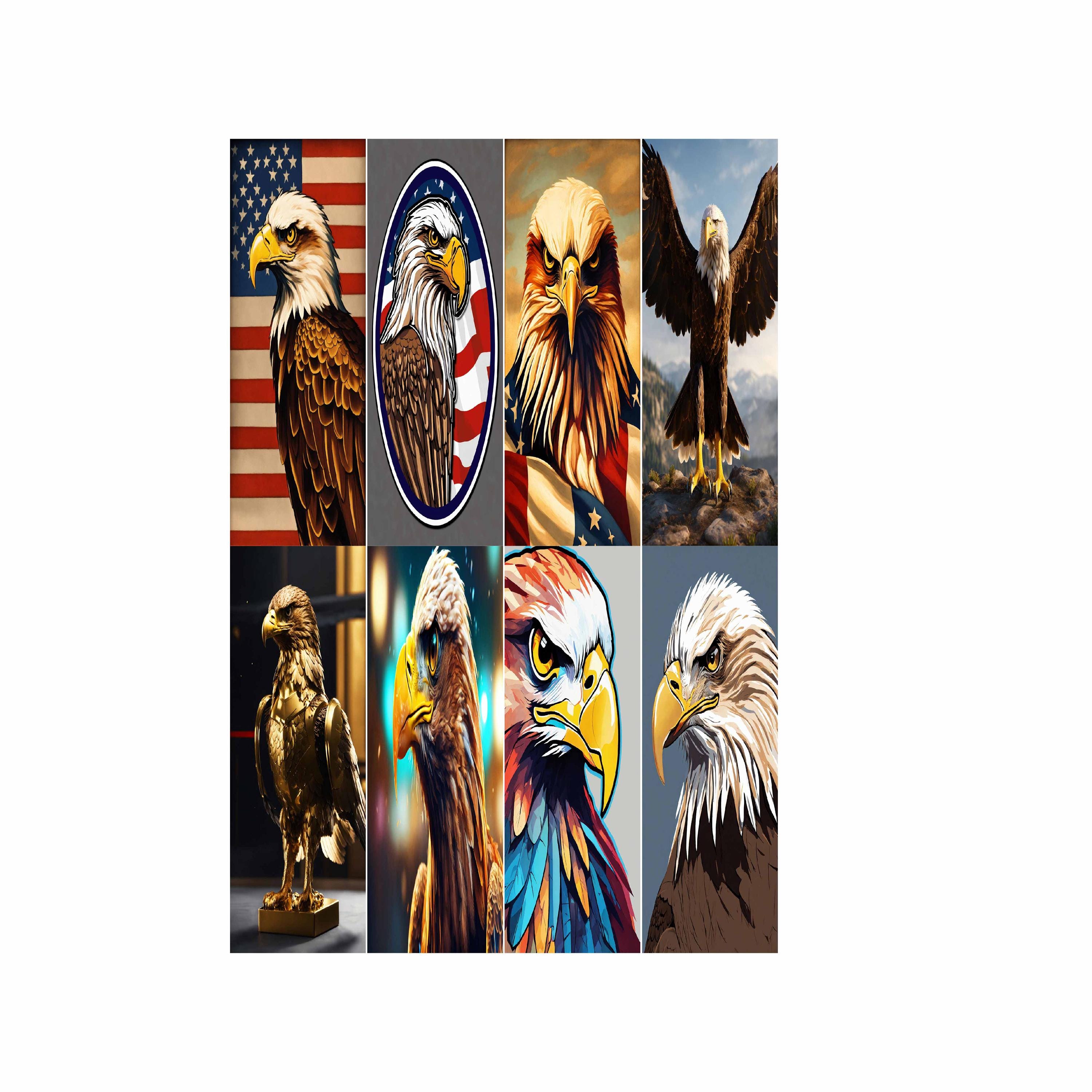250+ Wild Eagle Printable Bookmarks, Eagle Download Bookmark Sheets ...