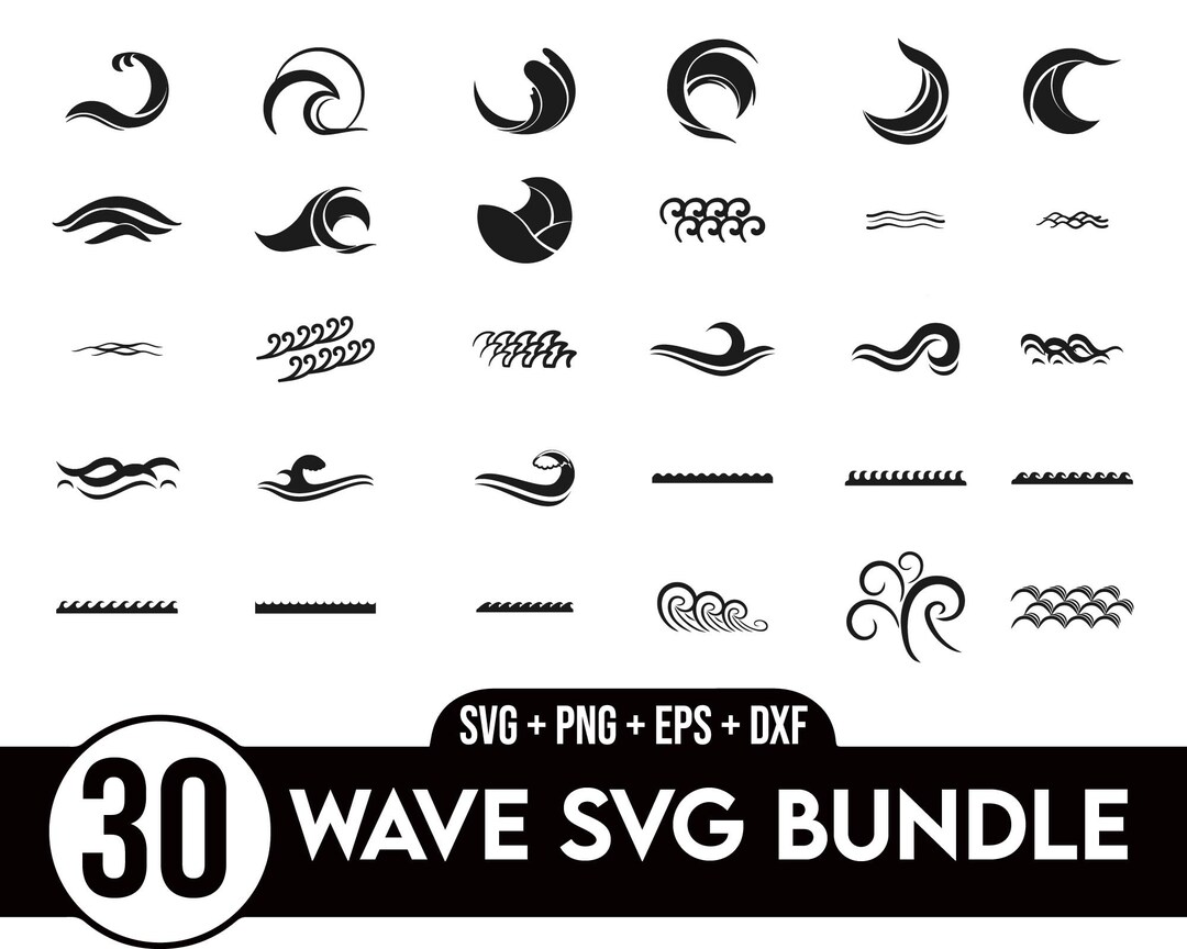 Wave Svg Bundle, Waves Svg Bundle, Wave Cricut, Ocean Waves ,svg File ...