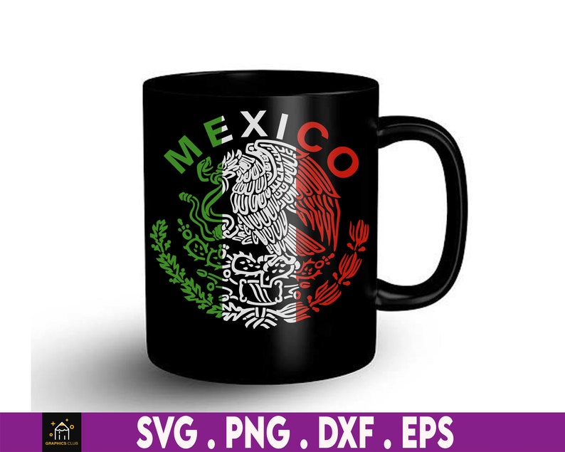 Mexico SVG, Mexican Eagle SVG, Mexico Coat of Arms SVG, Mexico Flag Svg ...