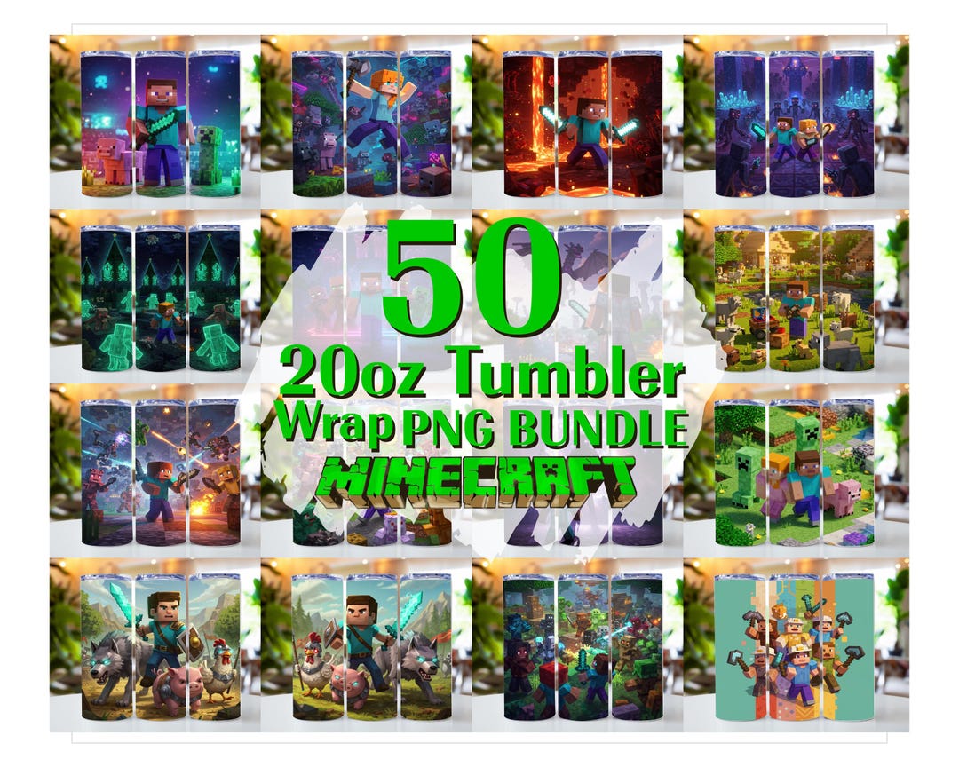 Game Characters Tumbler Wrap Png Bundle, Cartoon Characters 20oz ...