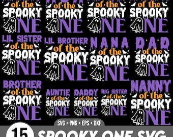 Spooky One Family Bundle SVG - Etsy