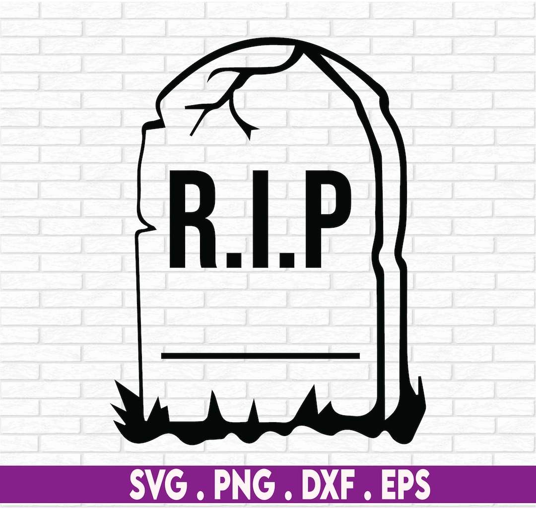 RIP Tombstone Halloween Svg, RIP Tombstone Halloween Cut Files for ...