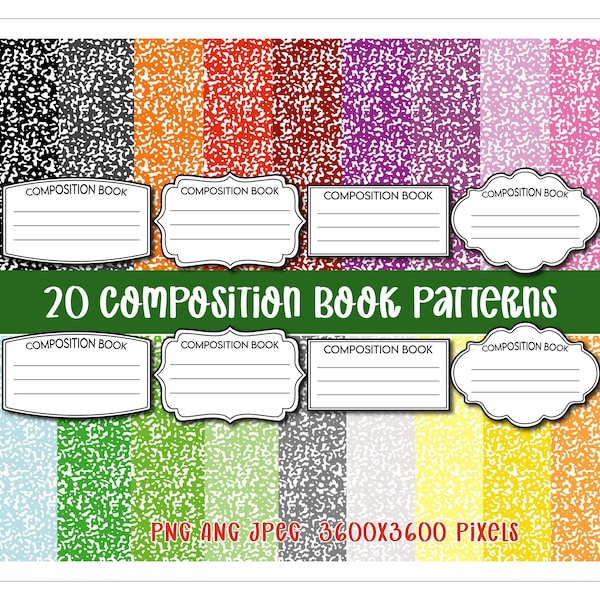 Composition Notebook Label - Etsy