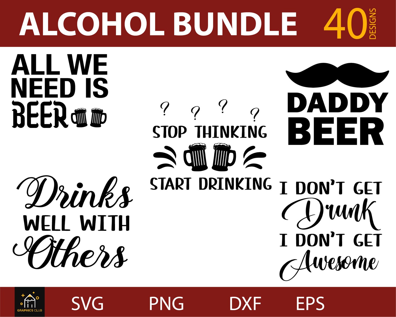 Alcohol Svg Bundle, Beer Svg, Funny Alcohol Svg, Coaster Svg, Whiskey ...