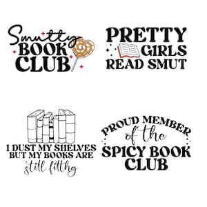 Spicy Book Lover SVG Bundle, Books Svg, Books Png, Reading Svg, Reading ...