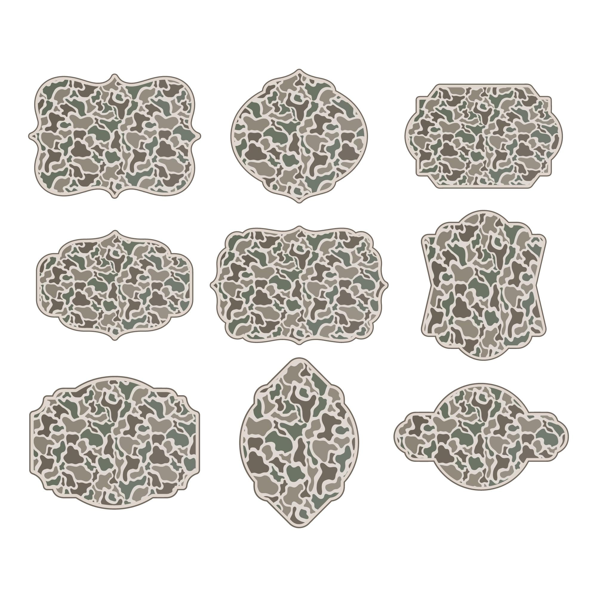 Camo Patches PNG Bundle, Duck Camo Patch Png Bundle, Hunting ...