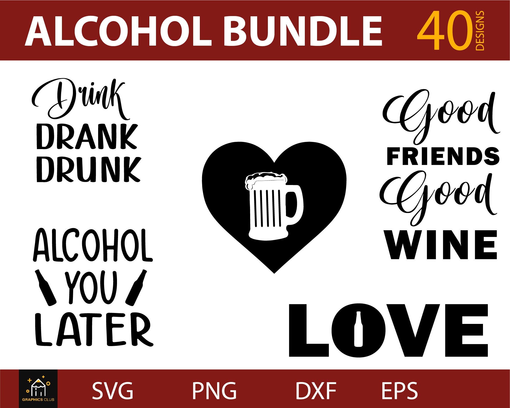 Alcohol Svg Bundle, Beer Svg, Funny Alcohol Svg, Coaster Svg, Whiskey ...