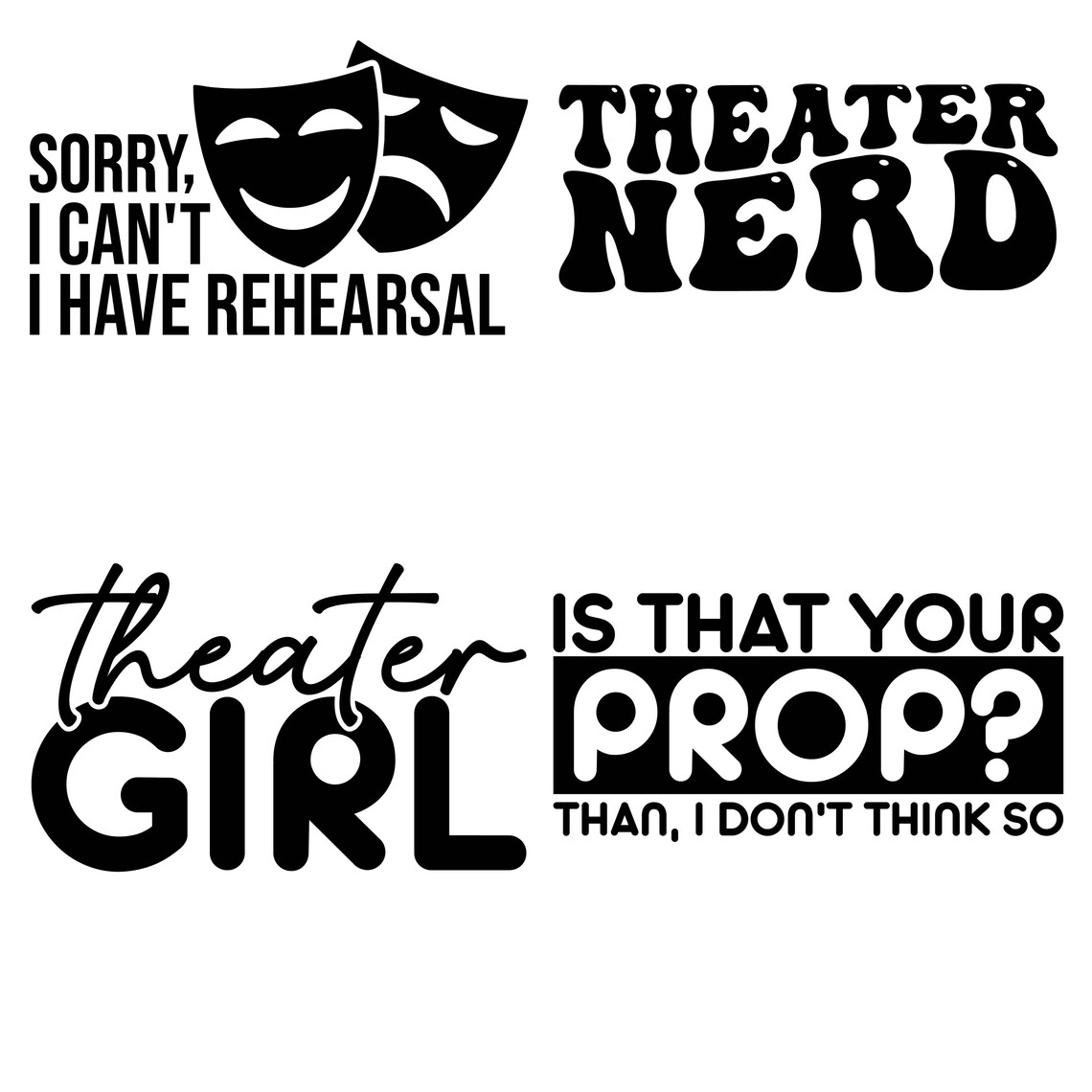 Theater SVG Bundle, Actor SVG, Theatre SVG Bundle, Actress Svg, Movie ...