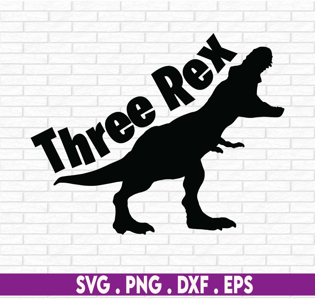 Three Rex SVG, Dinosaur SVG, 3rd Birthday Svg, Birthday Boy Svg, Iron ...