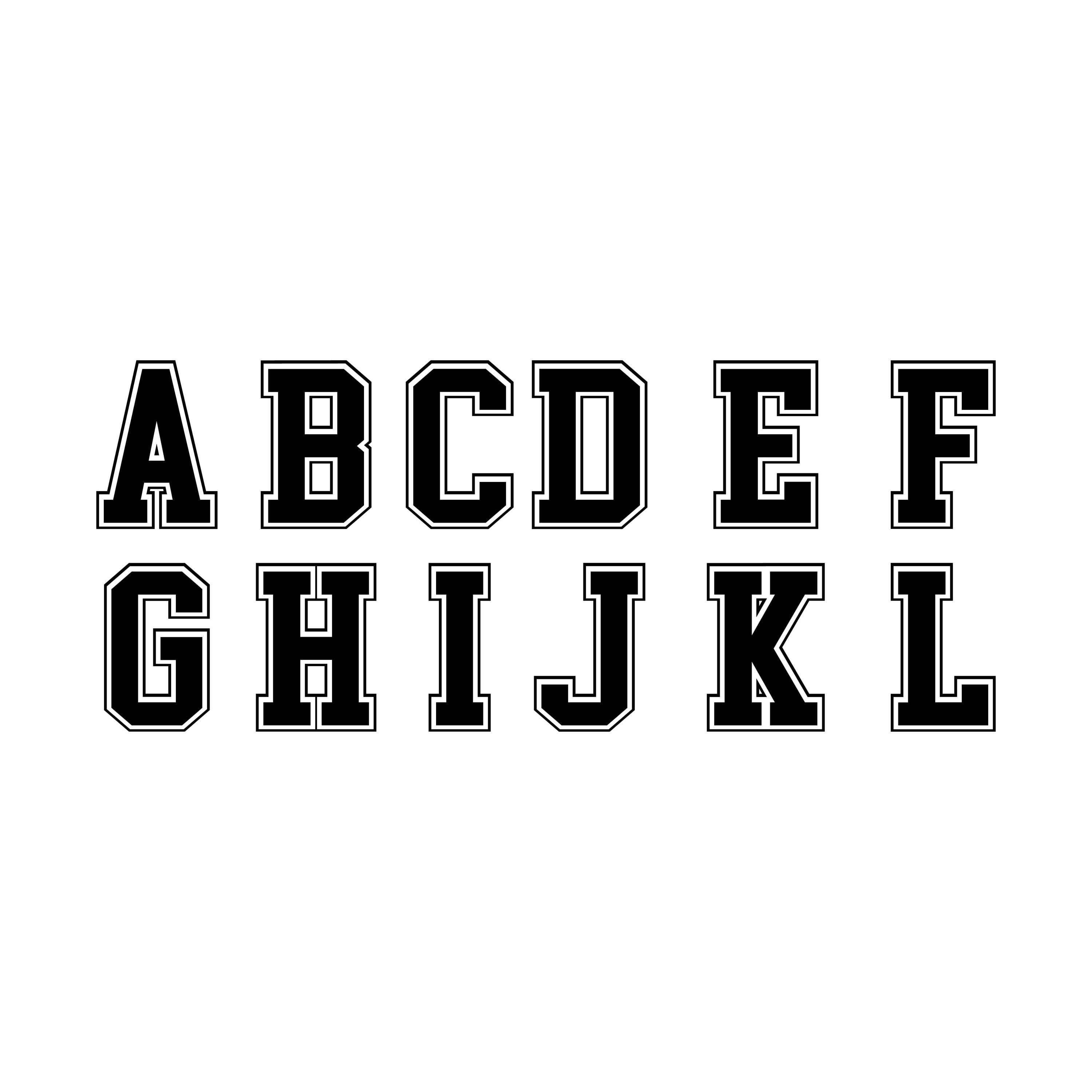 Varsity Font Svg Bundle, Layered Varsity Font Svg, Jersey Numbers Svg ...
