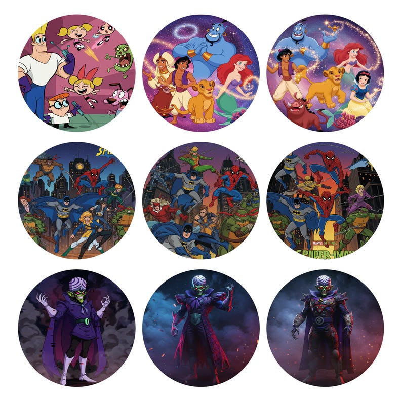 170+ Car Coaster Sublimation Bundle, Superhero Game Characters Coaster ...