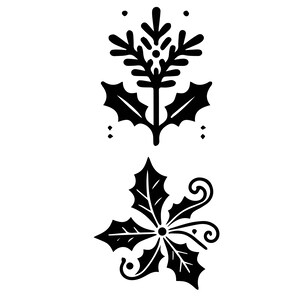Holly SVG Bundle, Christmas Holly SVG, Christmas Svg, Xmas Svg, Png ...
