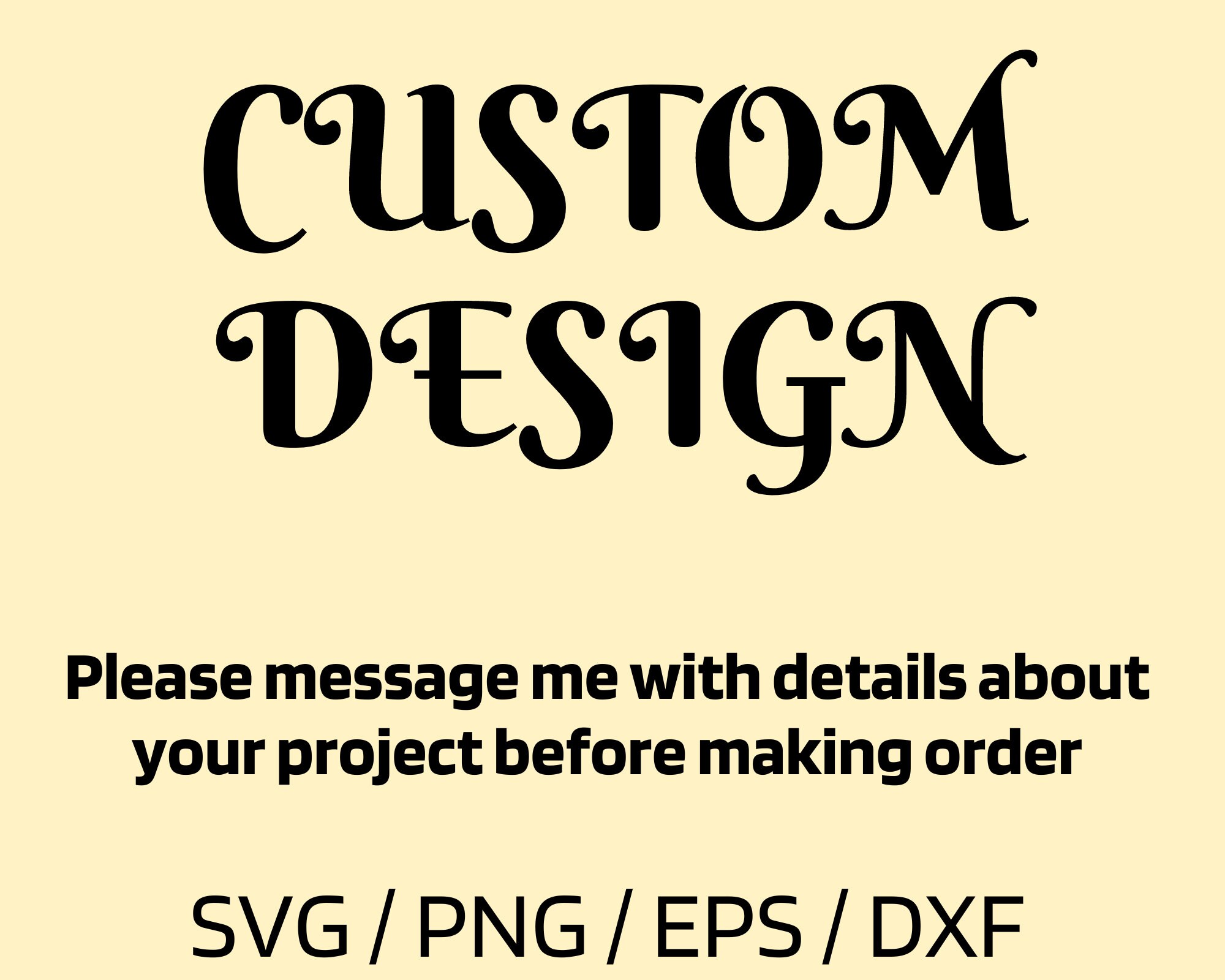 Custom SVG, Personalized SVG, Custom SVG Cut File, Custom Design ...