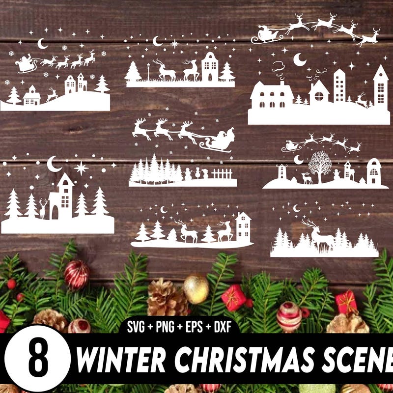 Winter Scene Kids Svg - Etsy
