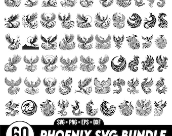 Phoenix SVG Bundle, Phoenix Svg, Phoenix Vector, Phoenix Birds, Phoenix ...