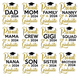 Proud Family of 2024 Graduate SVG Bundle, Proud Graduate Family Png ...