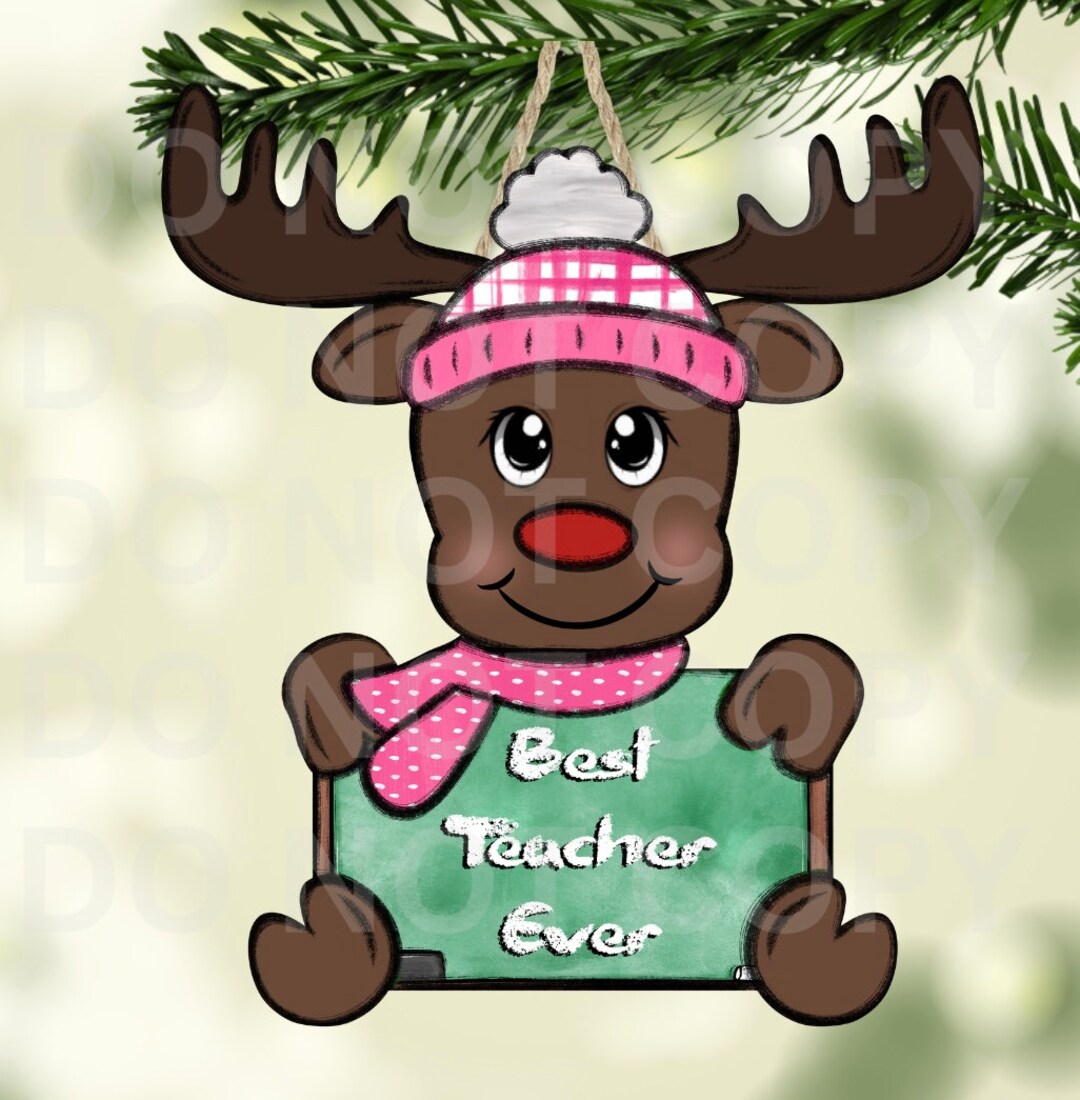 Moose, Sign, Teacher, Wall Hanger, Door Hanger, Ornament, Badge Reel ...