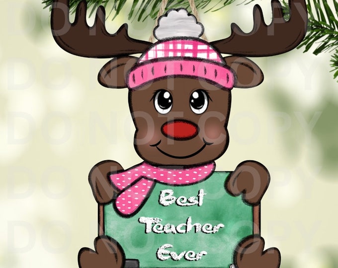 Moose, Sign, Teacher, Wall Hanger, Door Hanger, Ornament, Badge Reel ...