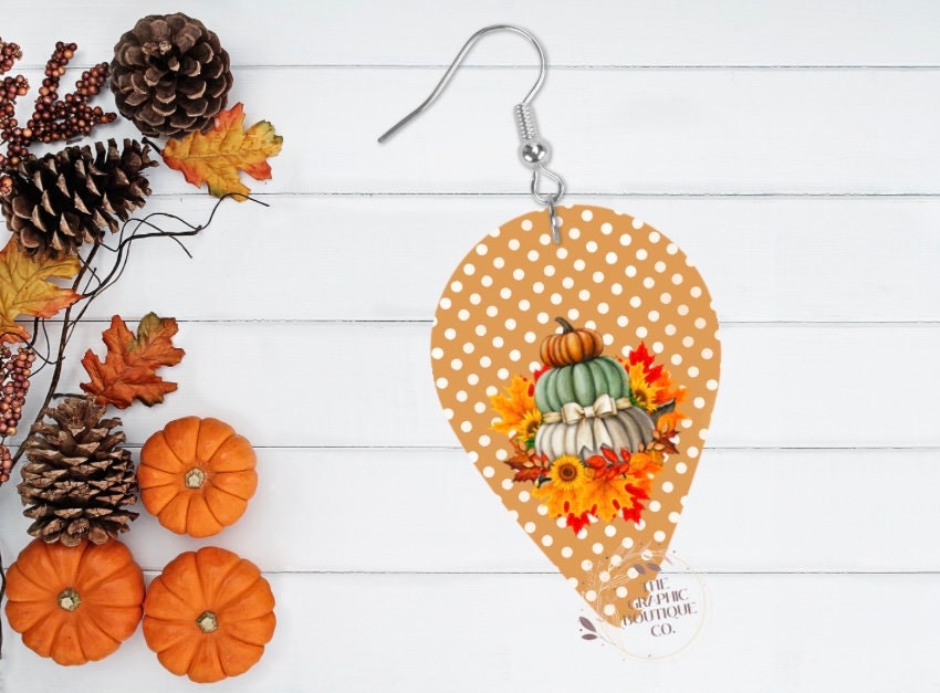 Upside Down Tear Drop Cross Fall Leaves Pumpkins - Etsy