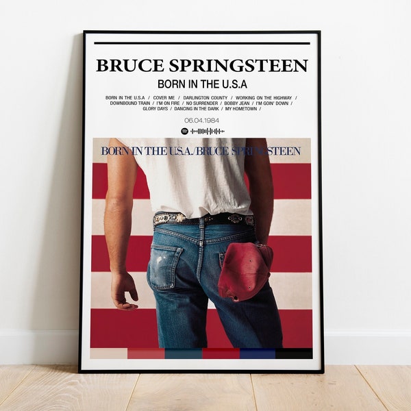 Bruce Springsteen Album Cover Poster - Etsy UK
