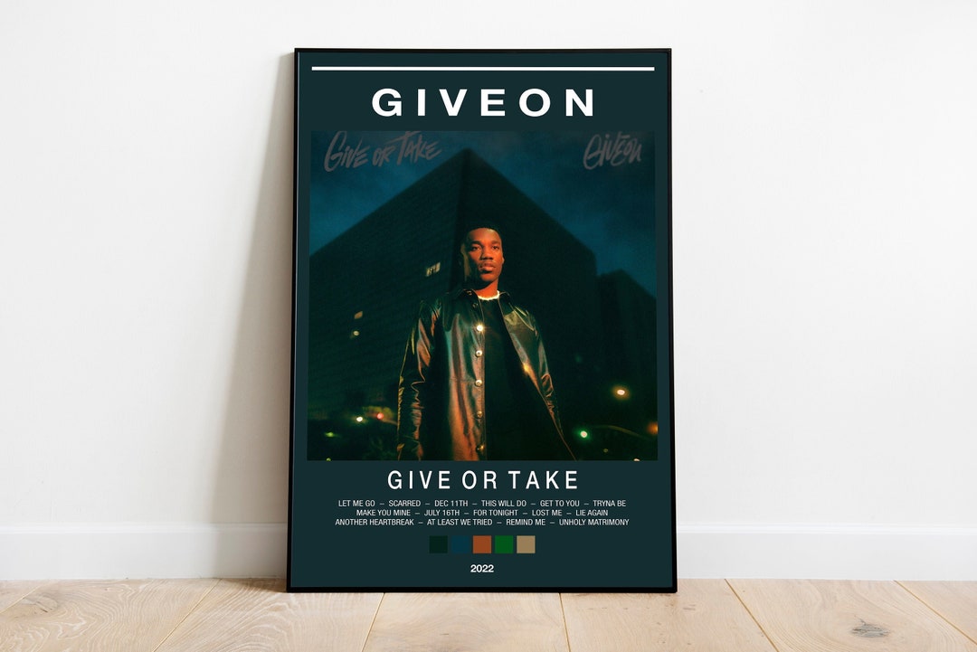 Giveon Give or Take Album Poster Color Optional Wall - Etsy