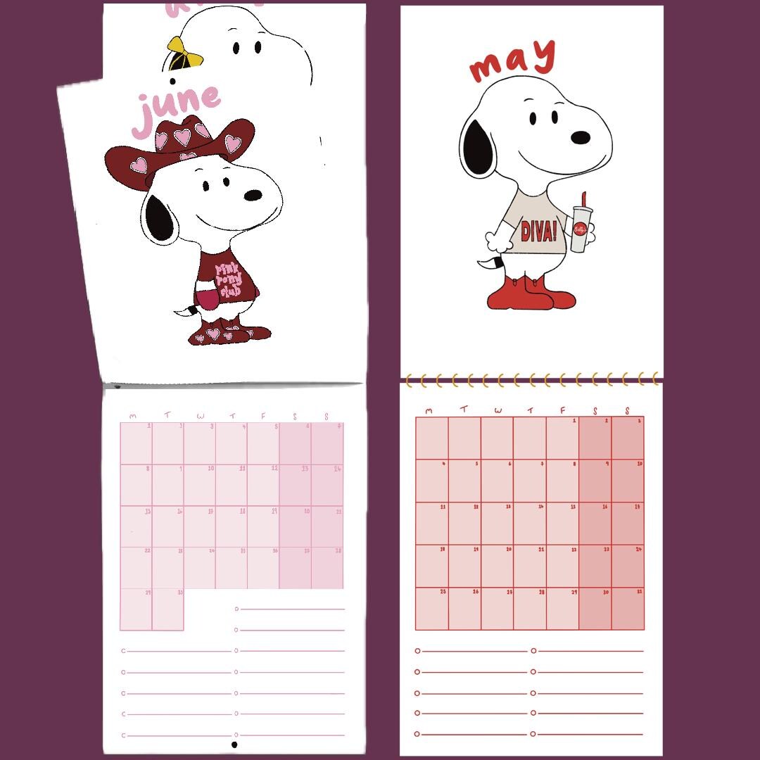 Snoopy A5 2026 Wall Calender Taylor Swift, Phoebe Bridgers, Lorde ...