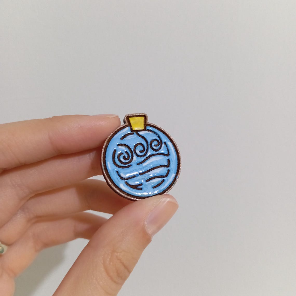 Anime Avatar Katara Necklace Logo Handmade Wood Pin for Gift ...