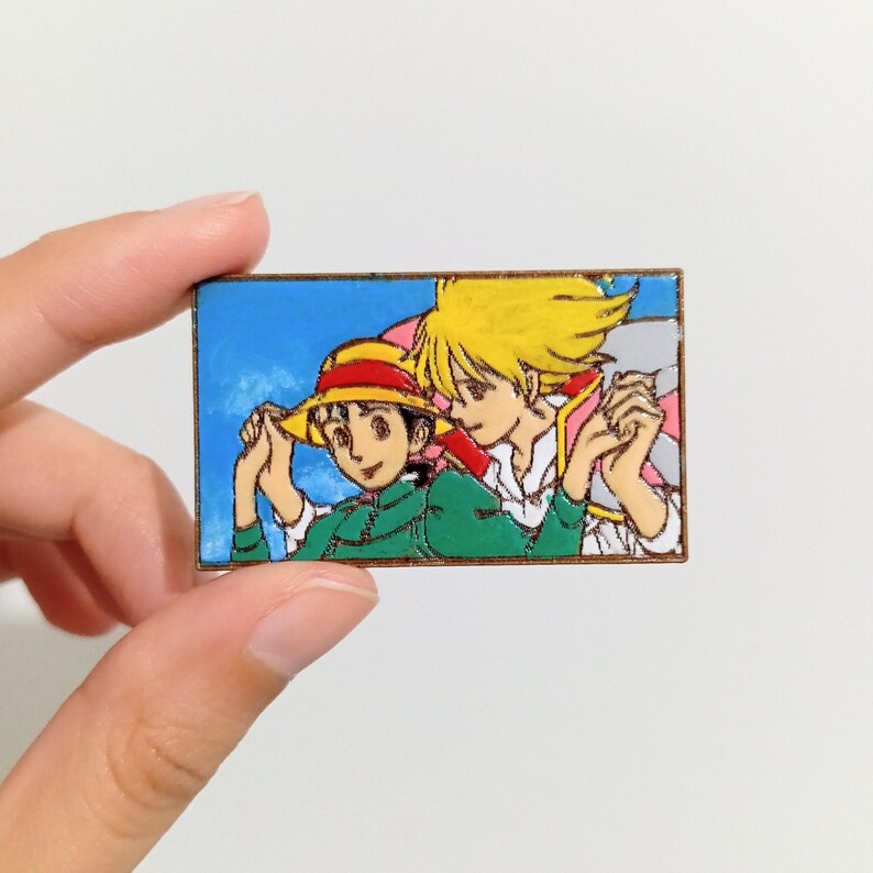 Howl's Moving Castle Miyazaki Anime Handmade Wood Pin Gift Accessories ...