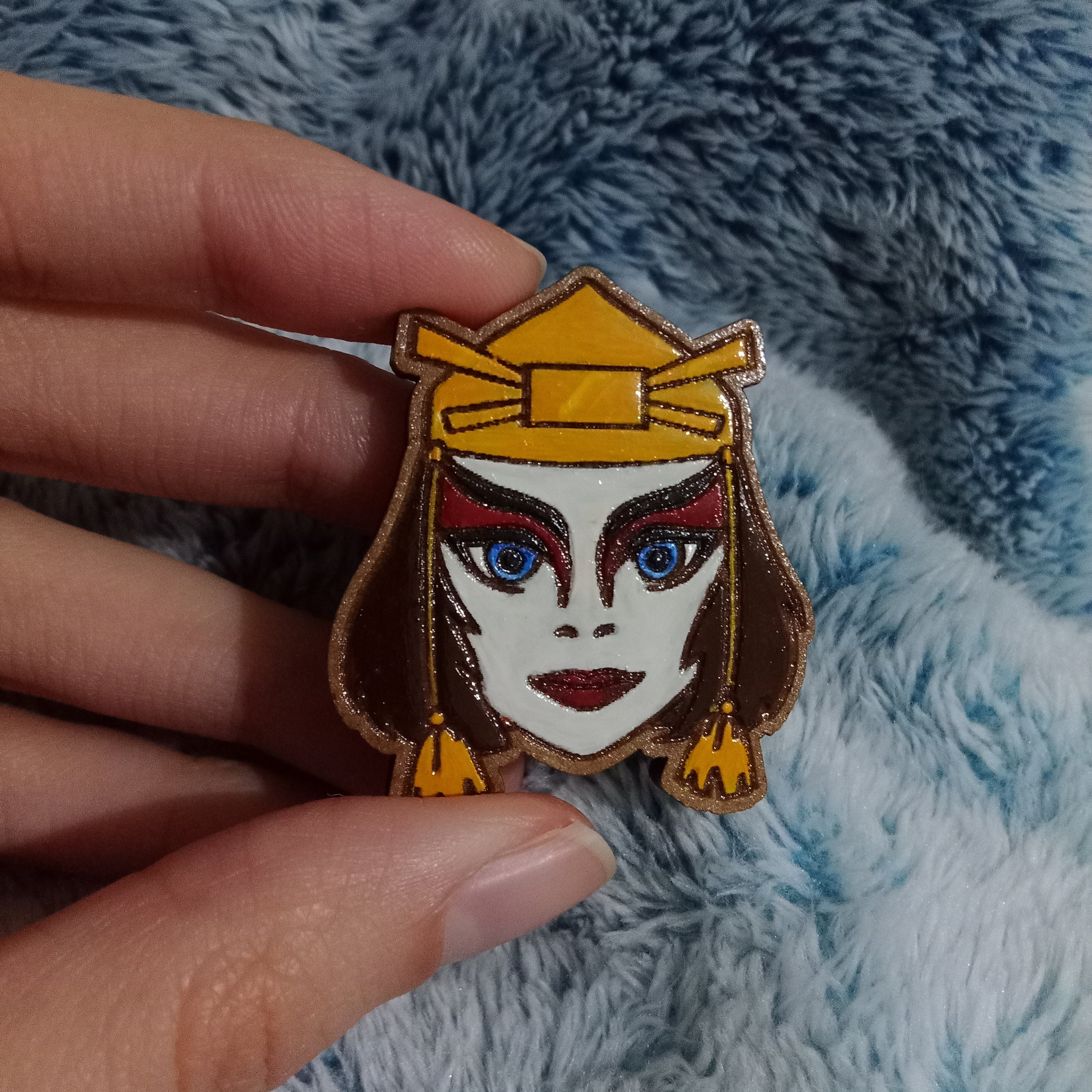 Anime Avatar Suki Handmade Wood Pin - Etsy