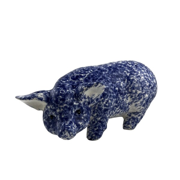 Stoneware Pig - Etsy