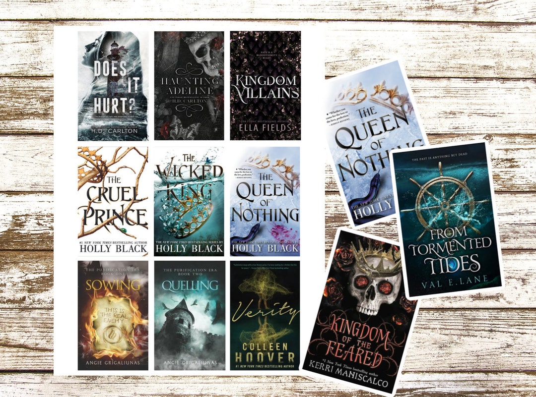 9 Book Cover Stickers Custom Book Cover Stickers Waterproof - Etsy