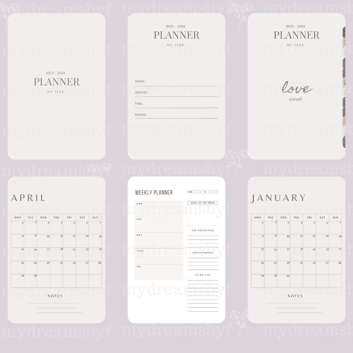 Digital Planner iPad Planner Goodnotes Planner - Etsy
