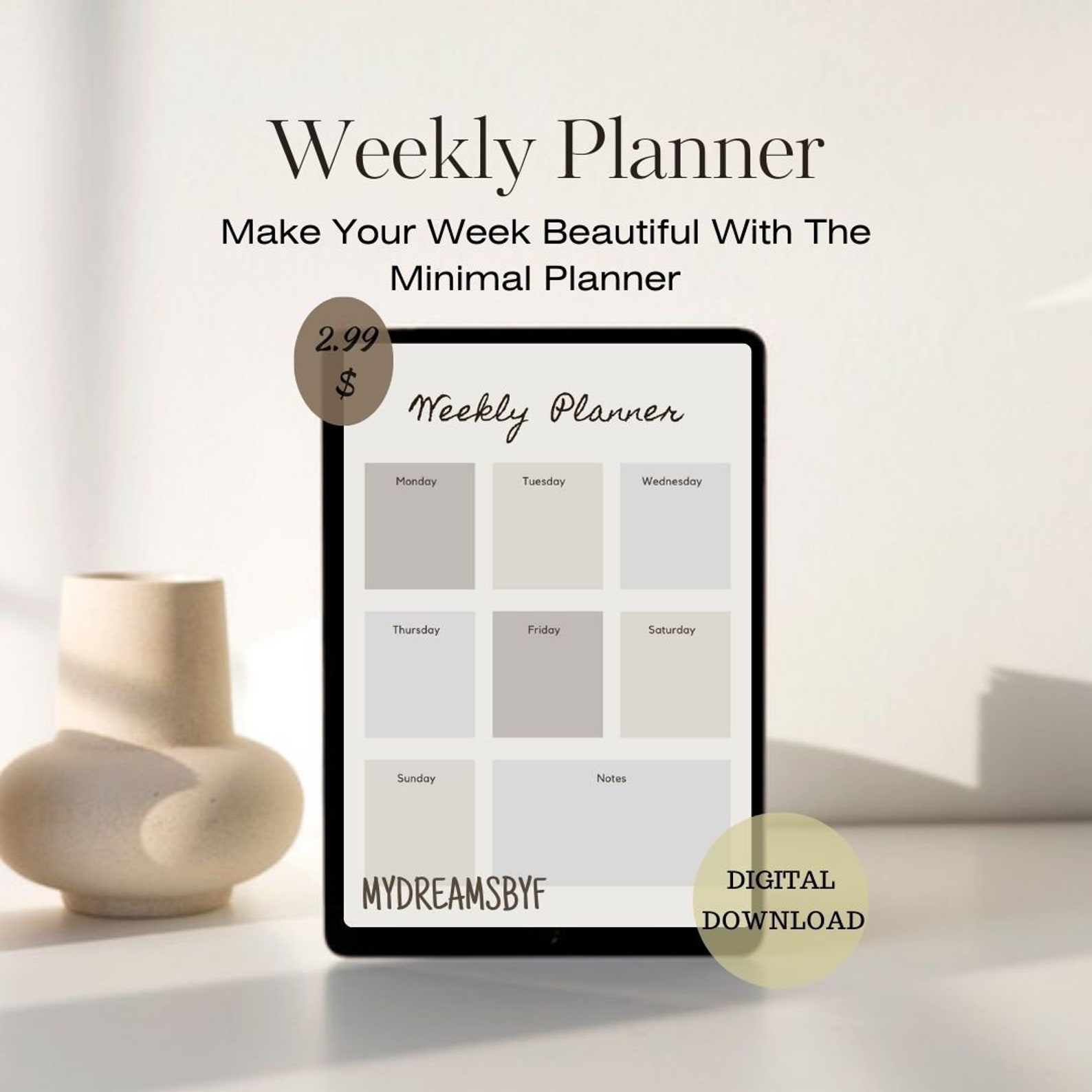 Digital Planner iPad Planner Goodnotes Planner - Etsy
