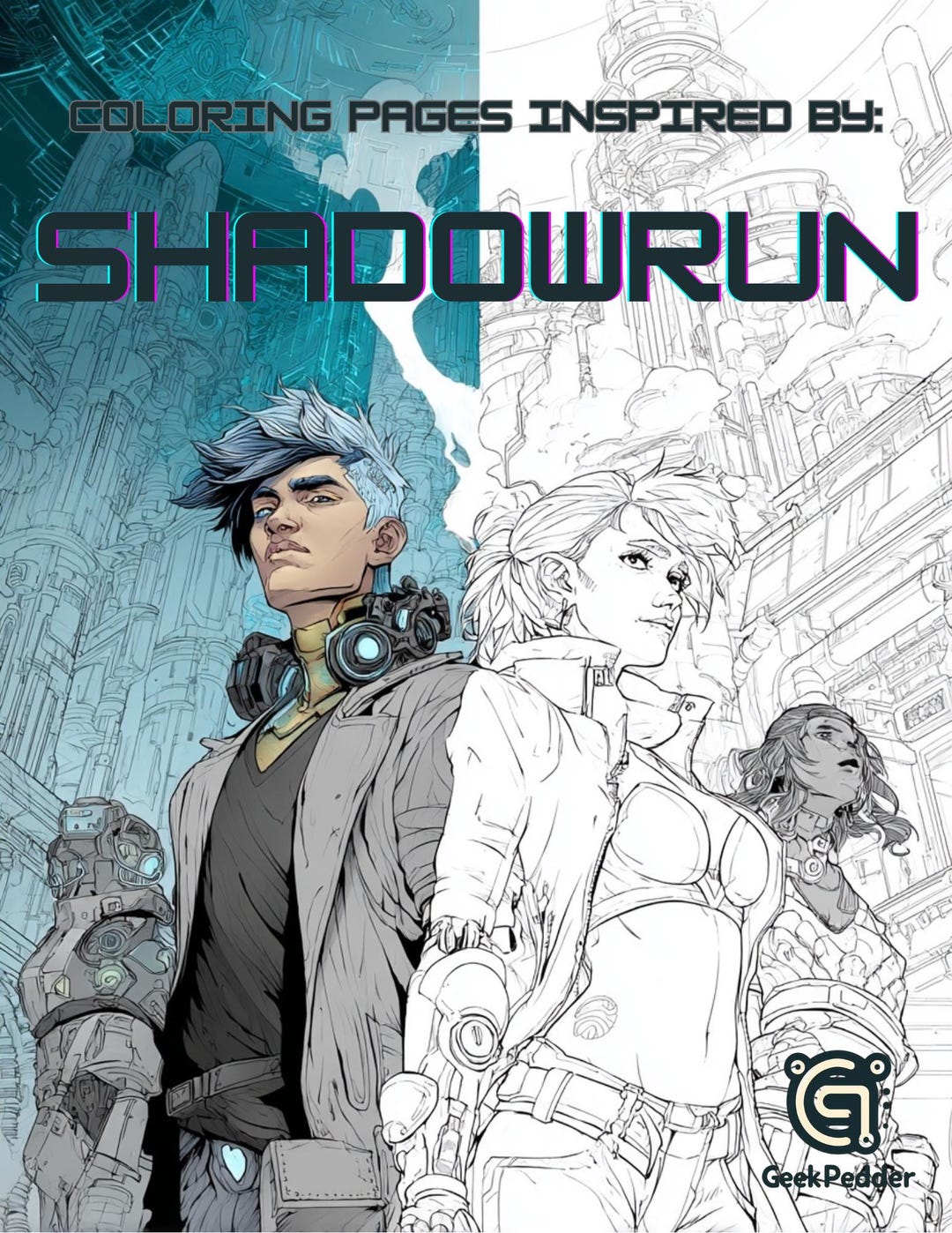 Shadowrun Coloring Book - Etsy