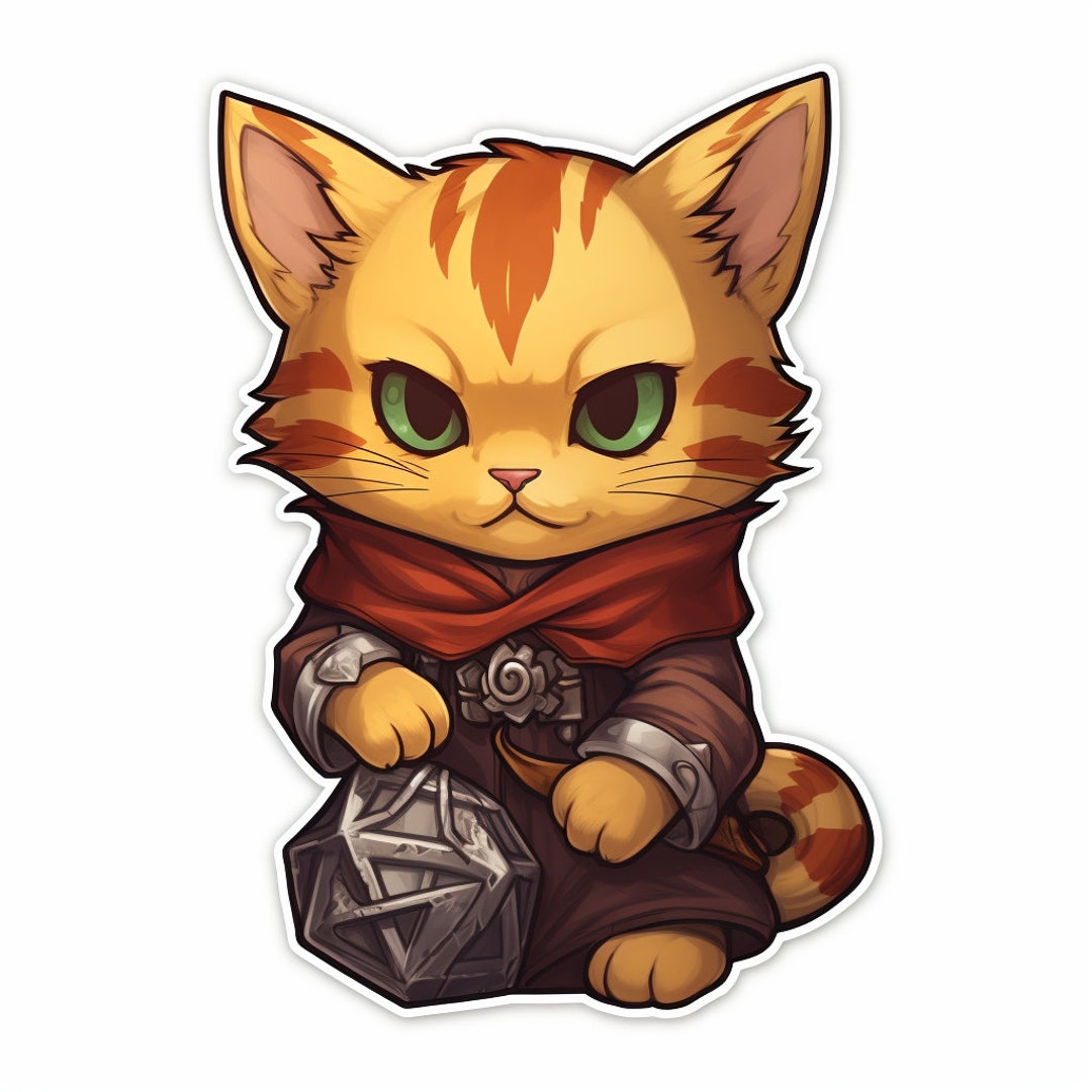 DND Cat GM Sticker 3x3 - Etsy